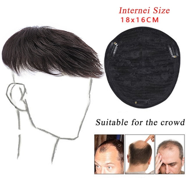 DDWD Men‘s big back head flying wig invisible reissue piece real hair ...