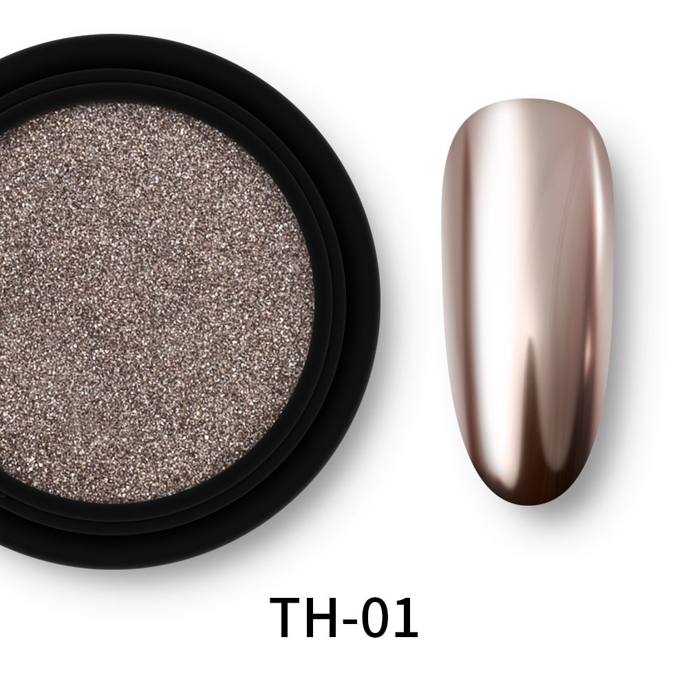 DDWD Nail Magic Mirror Powder Solid Super Bright Tuhao Gold Laser ...