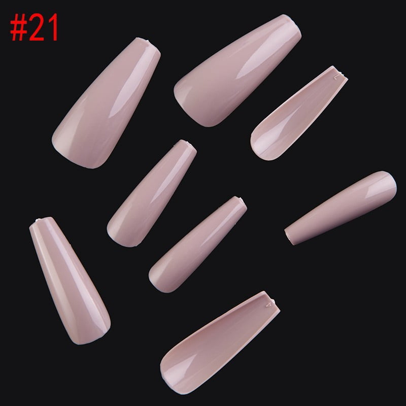 DDWD Nail art ballet nail piece European and American 100 piece color ...
