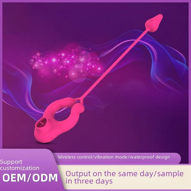 Ddwd Remote Control Egg Jumping Lock Ring Tongue Licking Vulva Sucker