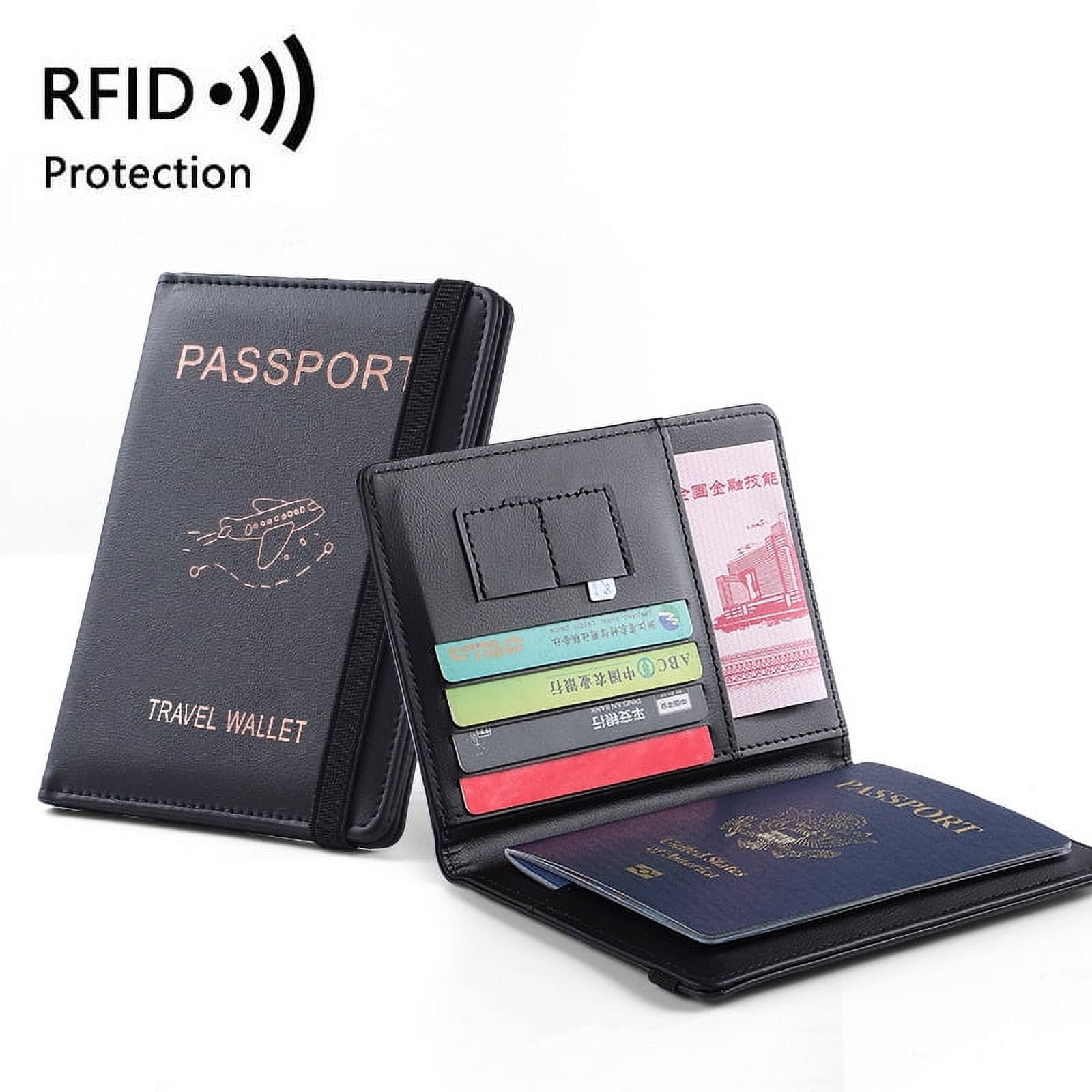 DDWD Spot pu passport bag rfid Multi-card multi- passport set passport ...