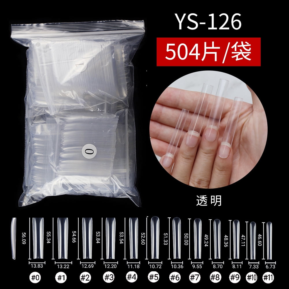 DDWD XXXL Plus Rectangular European and American False Nails Full ...