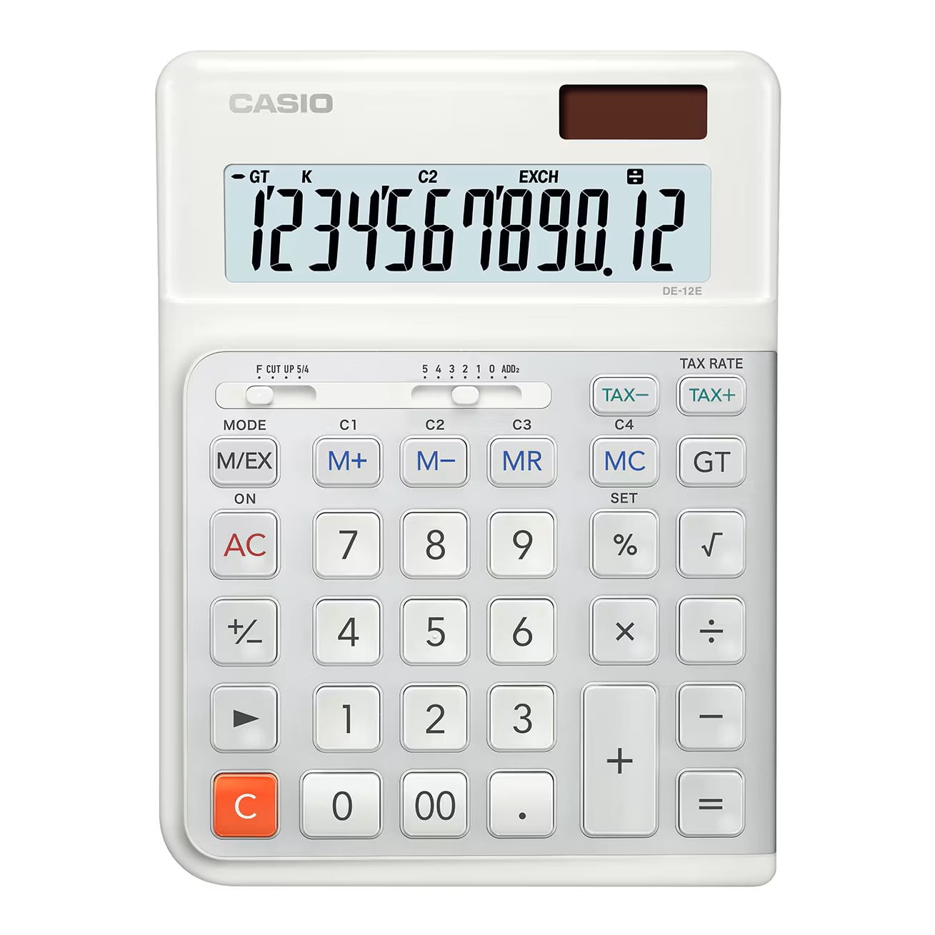 DE-12E-WE Ergonomic Desktop Calculator - Walmart.com