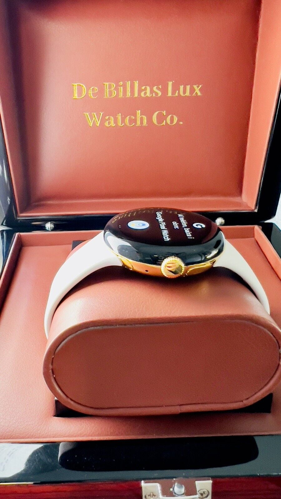 Google Pixel Smartwatch, 24k Gold Plated Case and Active Band, Android ...