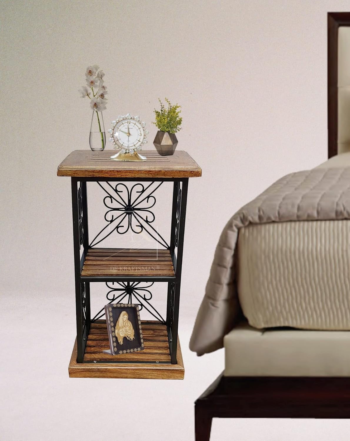 DE KRAFTSMAN Bed Side Stand TableSide Table for Bedroomend Table for ...