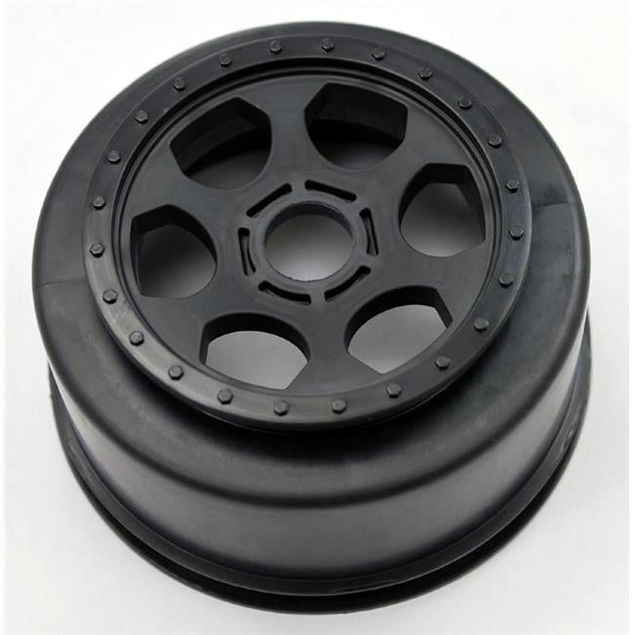 DE Racing DERTS417B Trinidad Short Course Wheels, Black - 4 Piece for ...