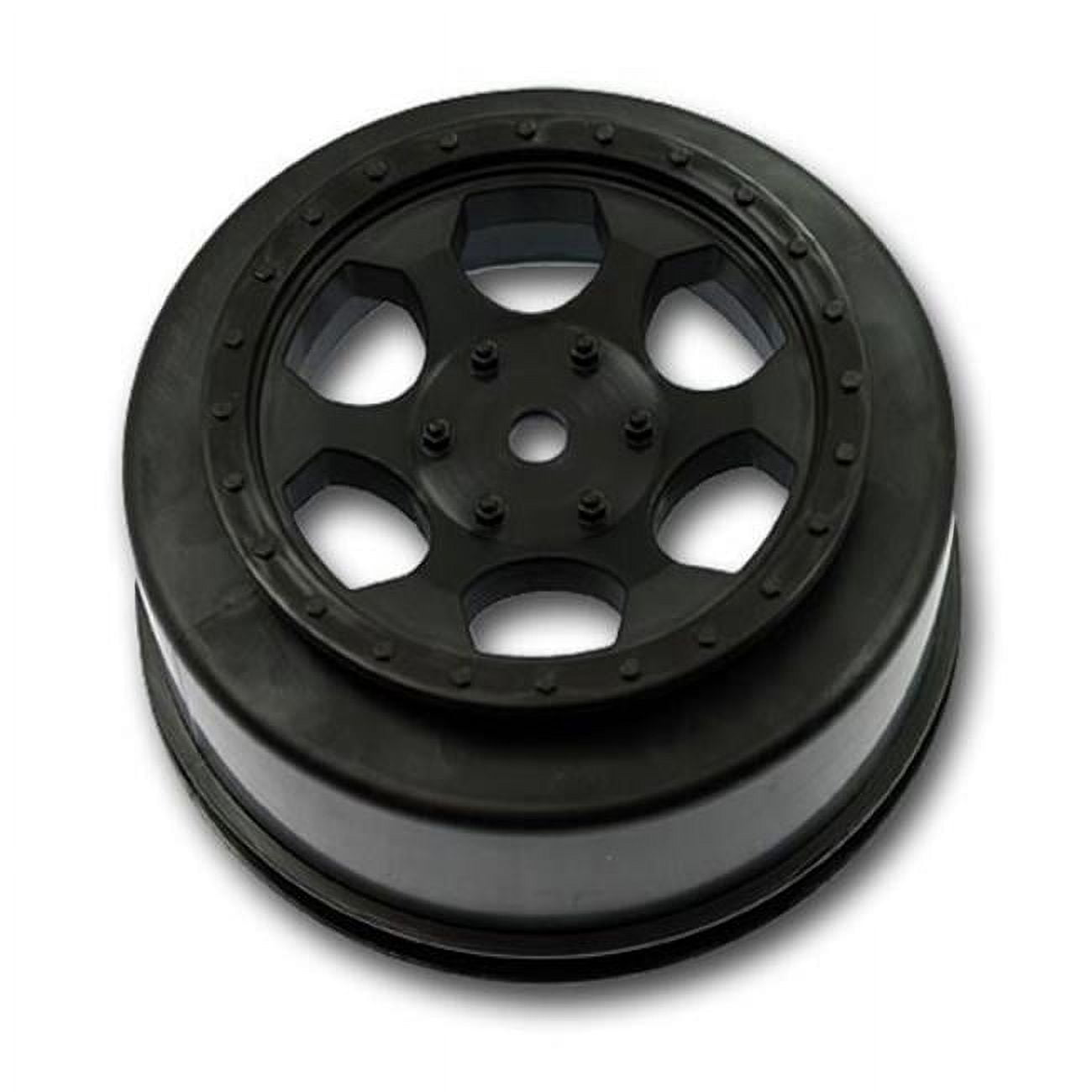 DE Racing DERTS4A4B Trinidad Short Course Wheels, Black for Associated ...