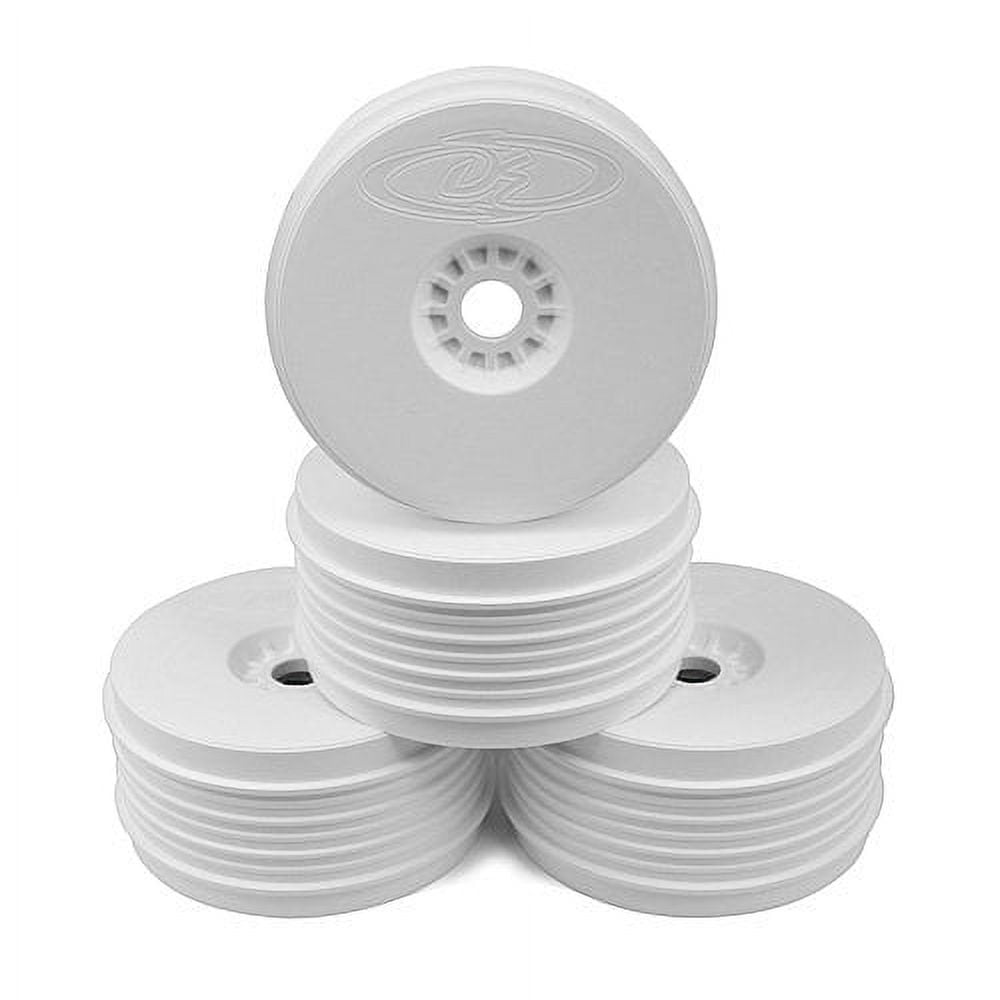 DE Racing -PSB-8W Speedline Plus Buggy Wheels 1/8 Buggy White - Walmart.com