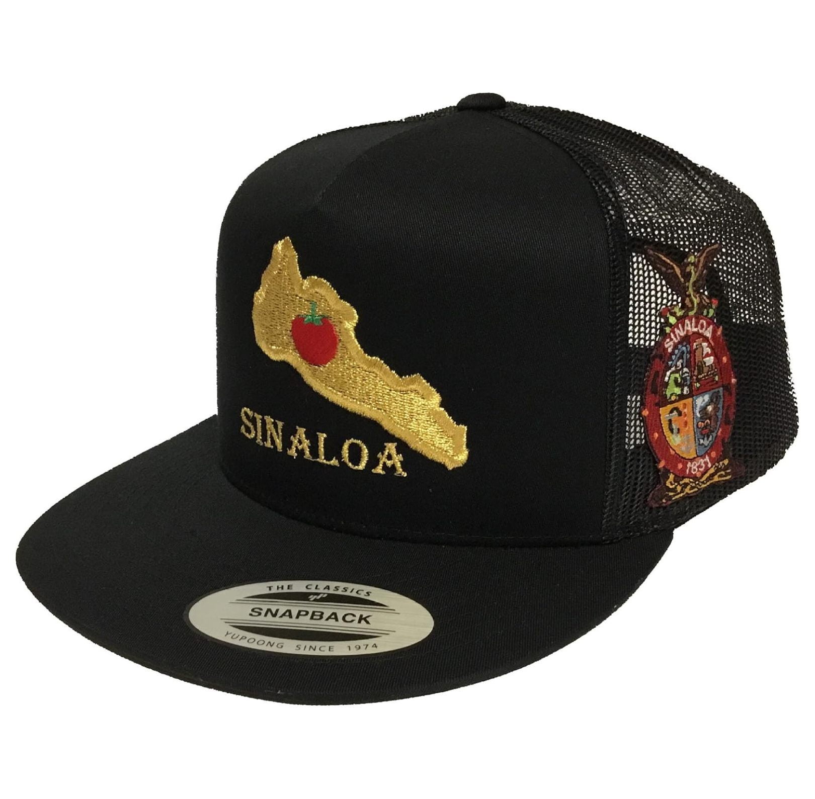 DE Sinaloa Y EL ESKUDO DE Sinaloa HAT 2 MESH Black - Walmart.com
