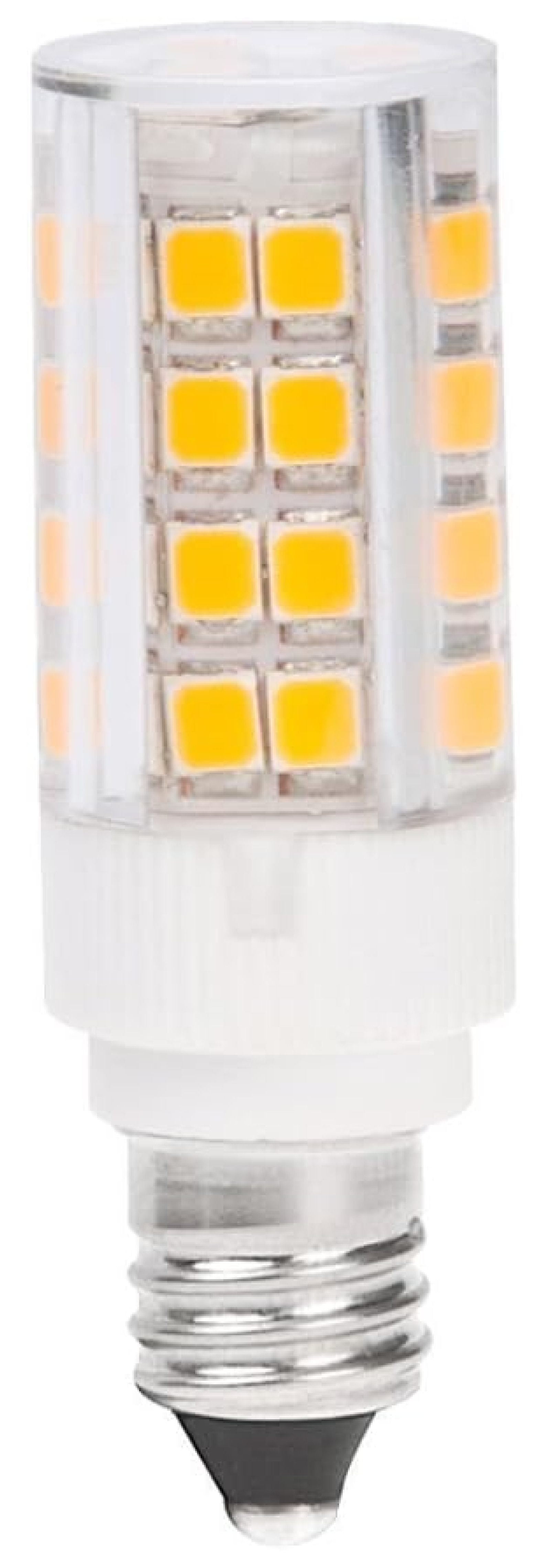 DE11-45S-DW Dimmable Mini Candelabra E11 Base T4 JD 120V LED Halogen ...