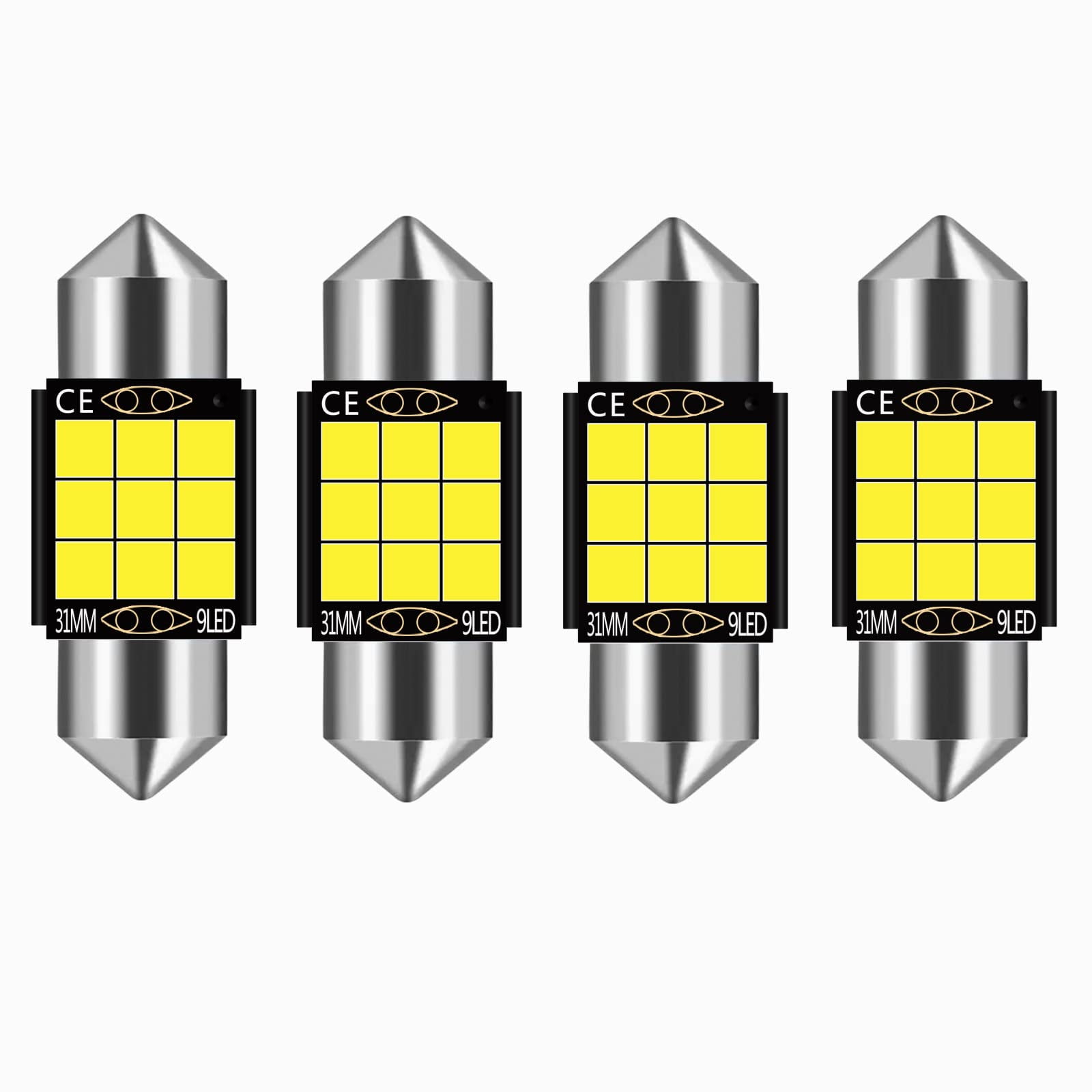 DE3175 LED Bulb,Super Bright RRF12 White 31mm LED Bulb 3175 LED Festoon ...