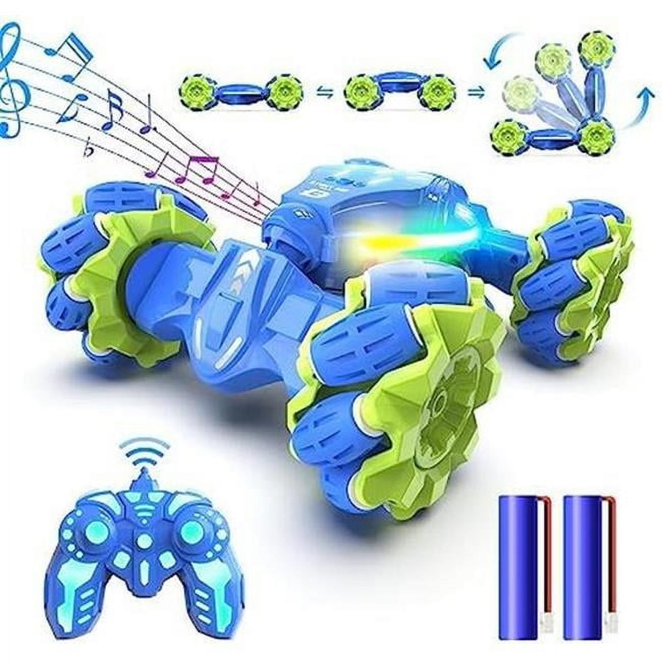 DE83 Remote Control Race Cars for Boys, Race Stunt Car with Lights ...