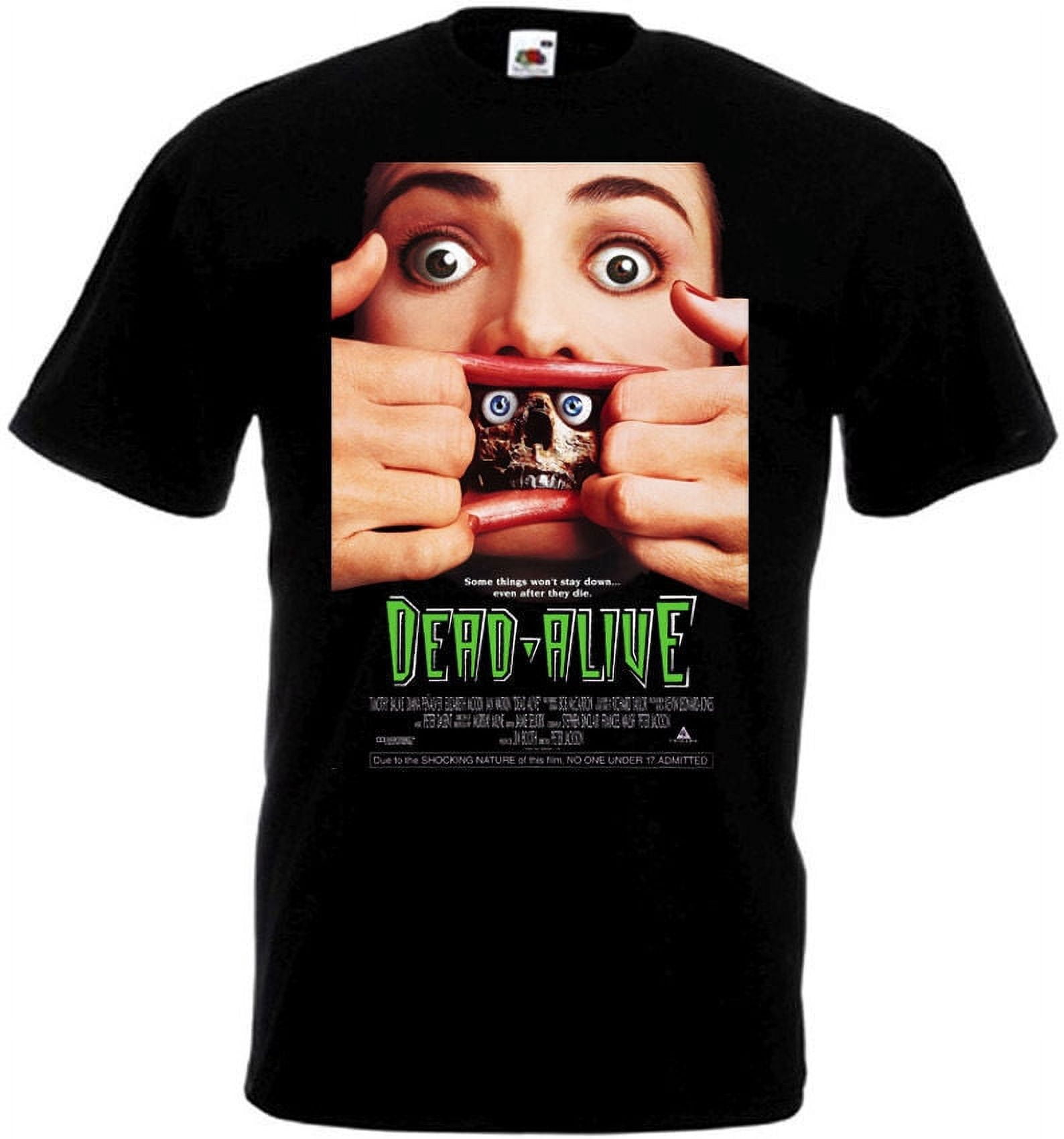 DEAD ALIVE Movie Poster T shirt Black all sizes - Walmart.com