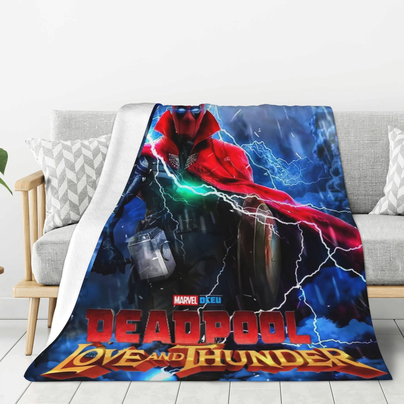 DEADPOOL AND THUNDER Blanket,Throw Blanket for Kids and Adults,Soft ...