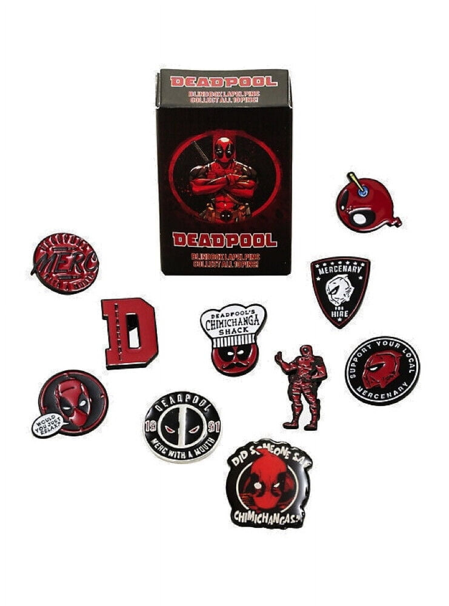 DEADPOOL BLIND BOX ENAMEL PIN Complete Set of 10 - Walmart.com