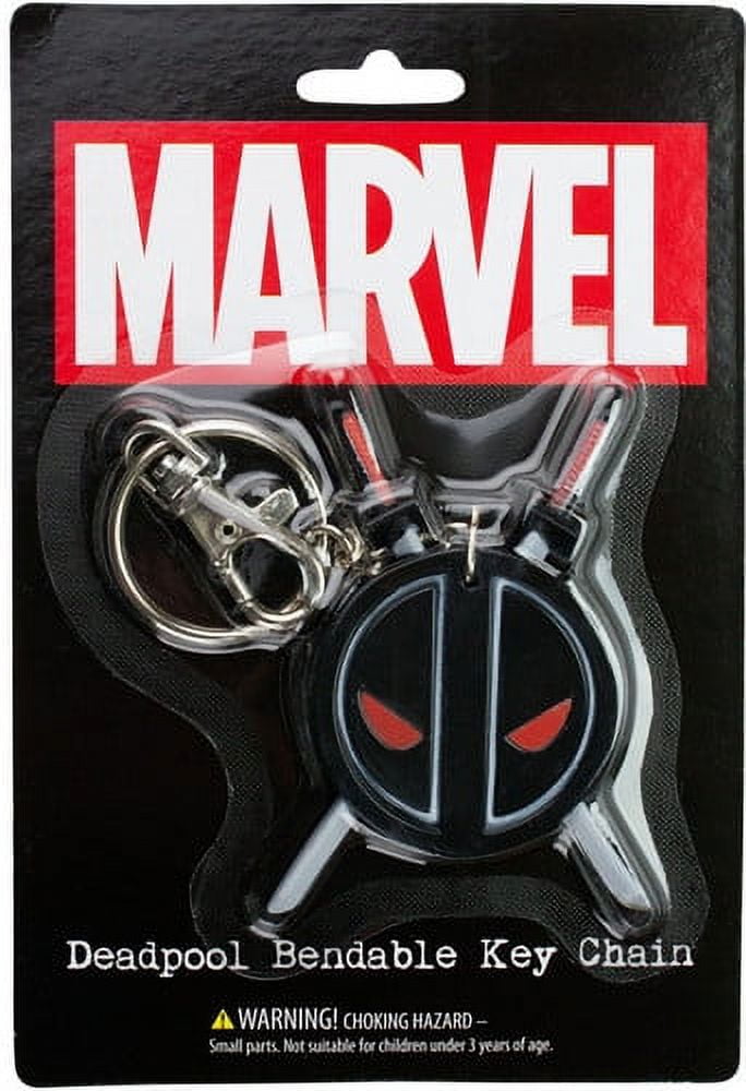 DEADPOOL LOGO 3 BENDABLE KEYCHAIN - Walmart.com