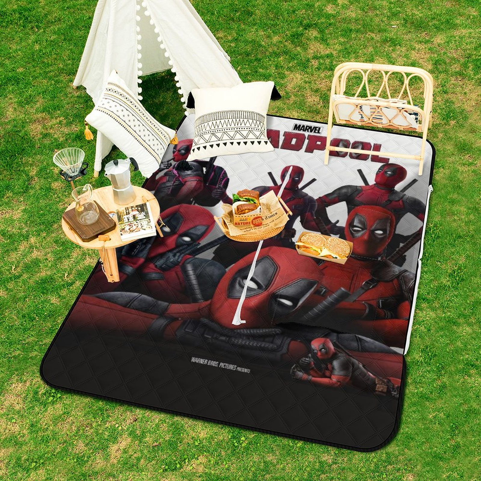 DEADPOOL Movie Poster Extra Large Picnic Outdoor Blanket,59 x 39 ...