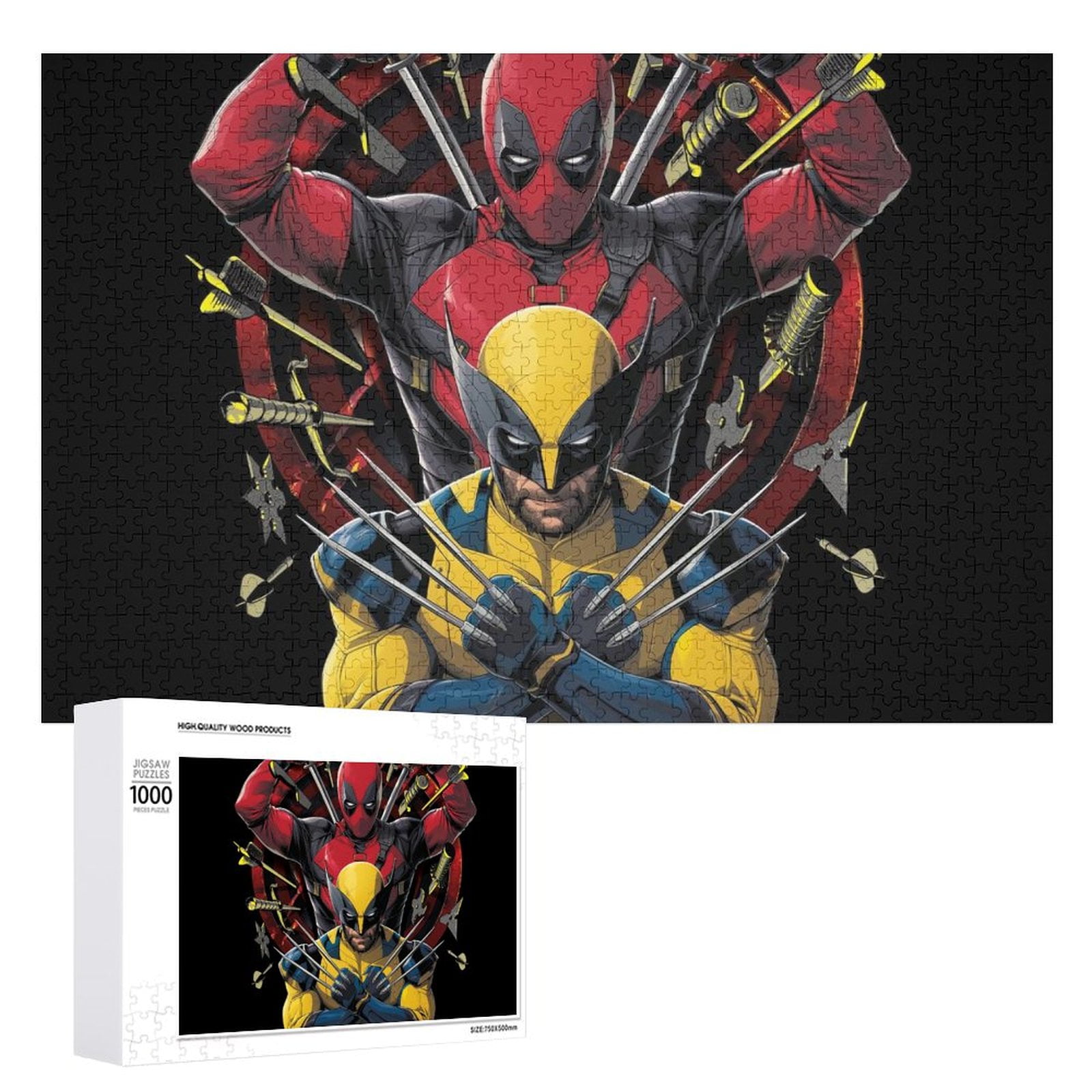DEADPOOL WOLVERINE Puzzles for Adults 1000 Pieces,Challenging Puzzle ...