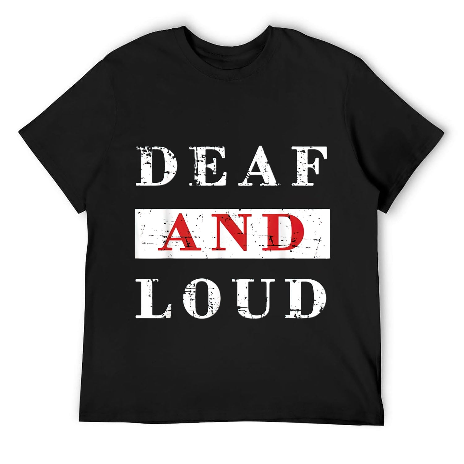 DEAF & LOUD Funny T Shirt - Walmart.com