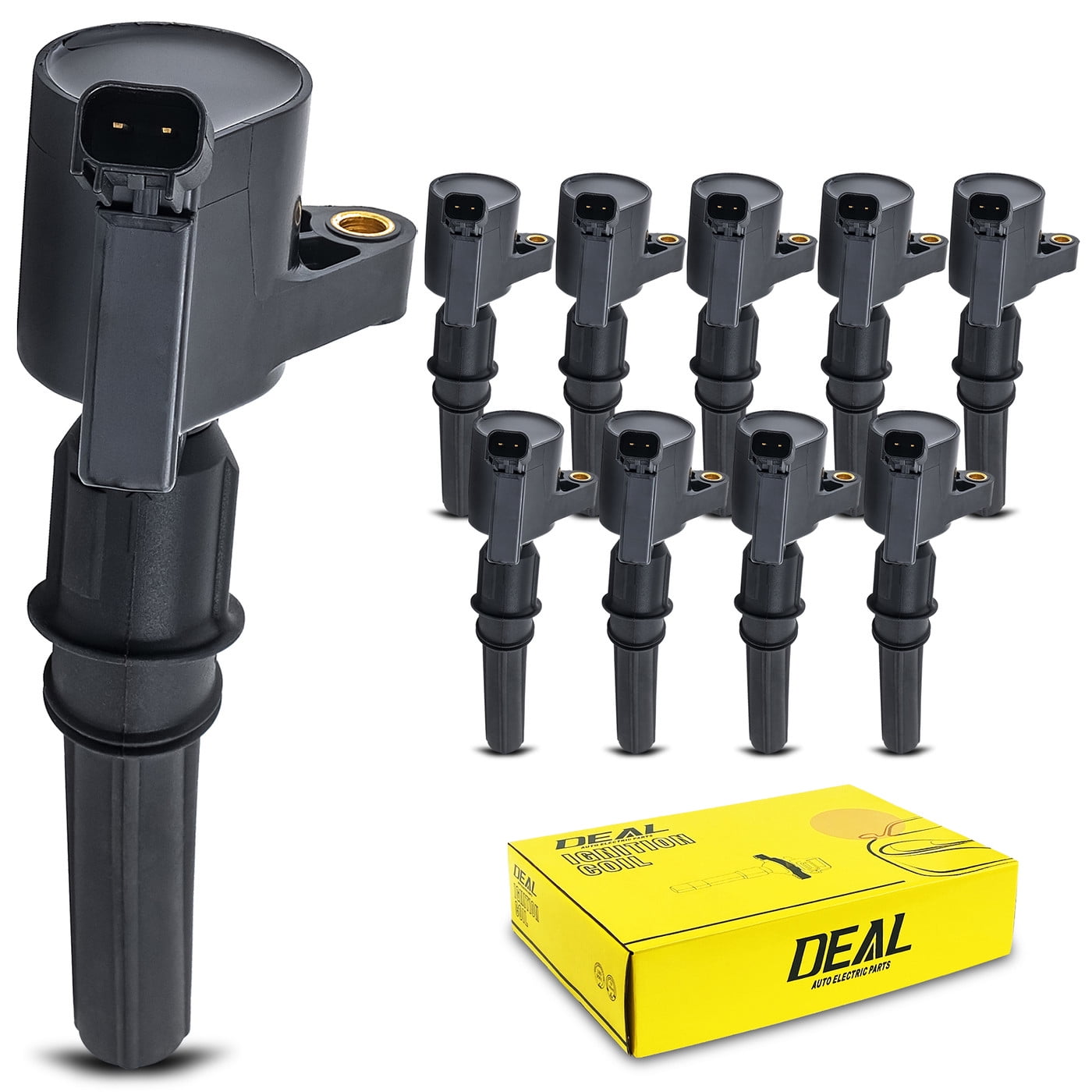 DEAL AUTO ELECTRIC PARTS 10 PCS Ignition Coils Compatible with Ford E350 E450 E550 Econoline ...
