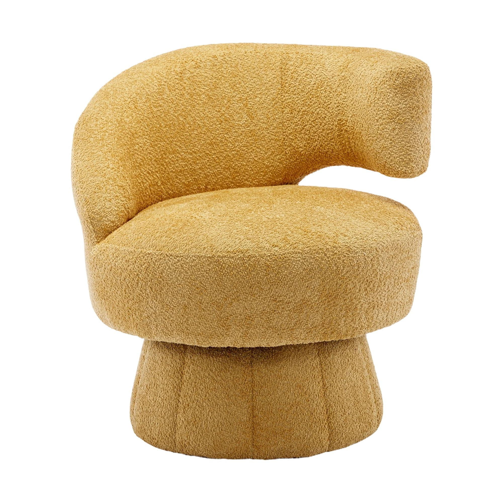 DEALTOPS 360 Degree Swivel Cuddle Barrel Accent Chairs, Round Armchairs ...