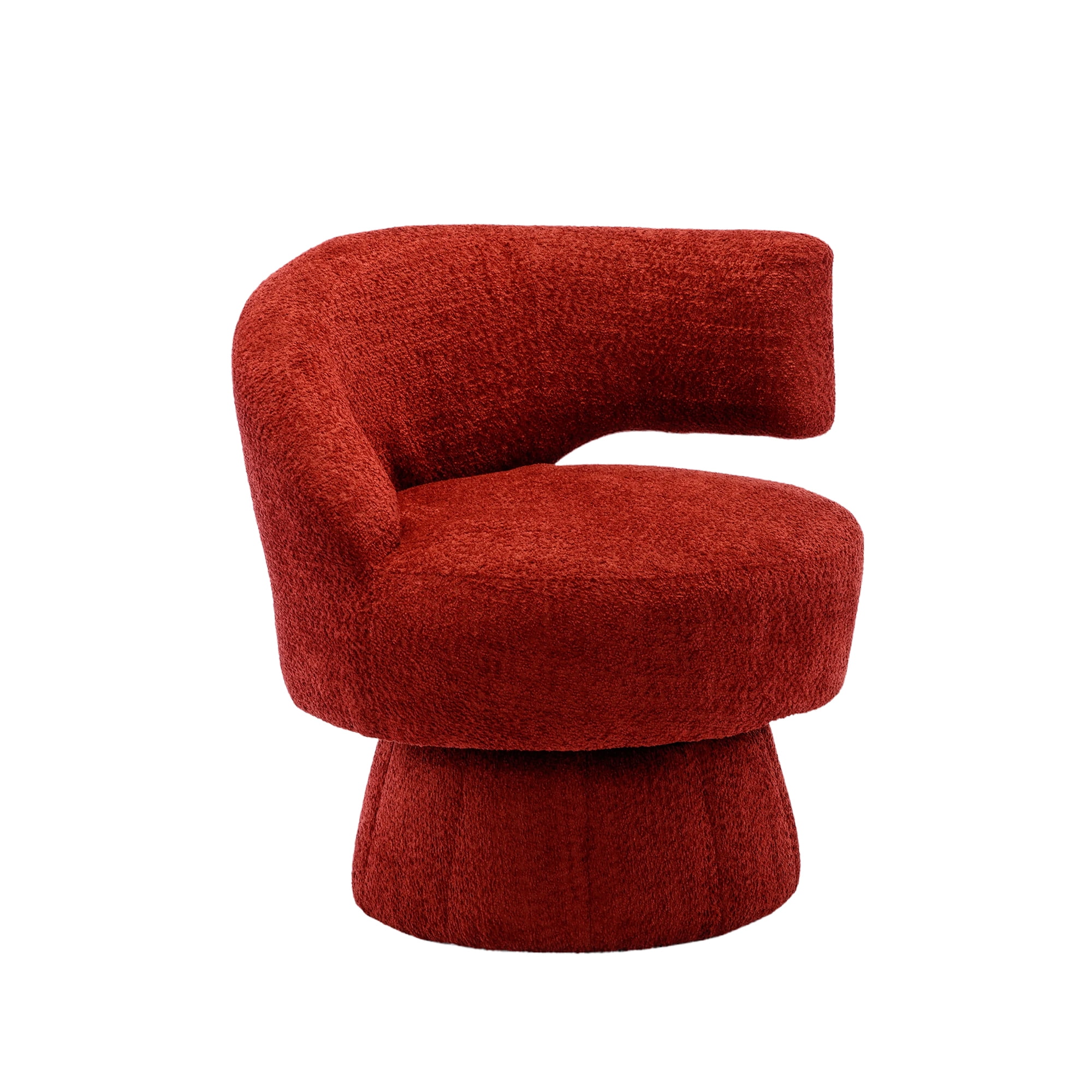 DEALTOPS Swivel Cuddle Barrel Chair - Chenille Upholstery - Walmart.com