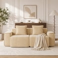 DEALTOPS 78.7" Modern 2-Seater Velvet Boneless Cloud Sofa Couch ...