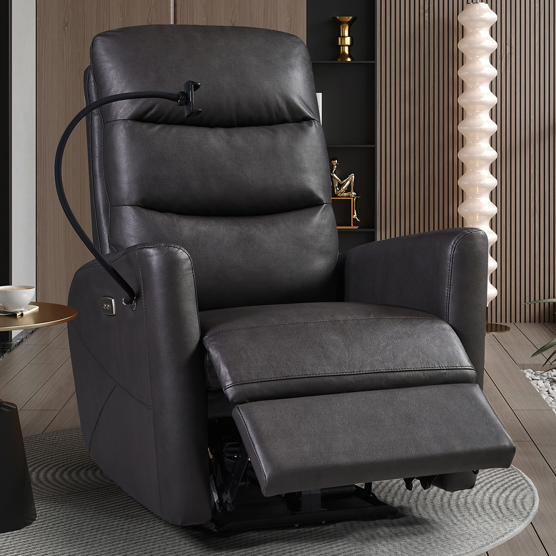 DEALTOPS Power Recliner Chair with USB Port and Phone Holder for Adults ...
