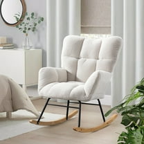 TrumanPick Nursery Rocking Chair Upholstered Accent Chairs Teddy Glider ...