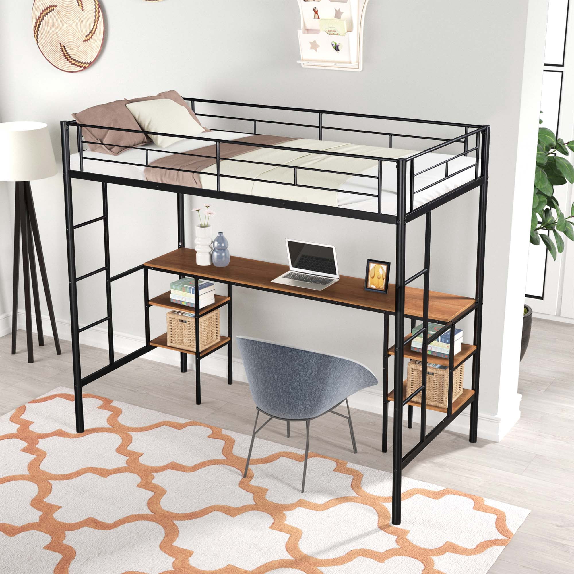 Twin Metal Loft Bed