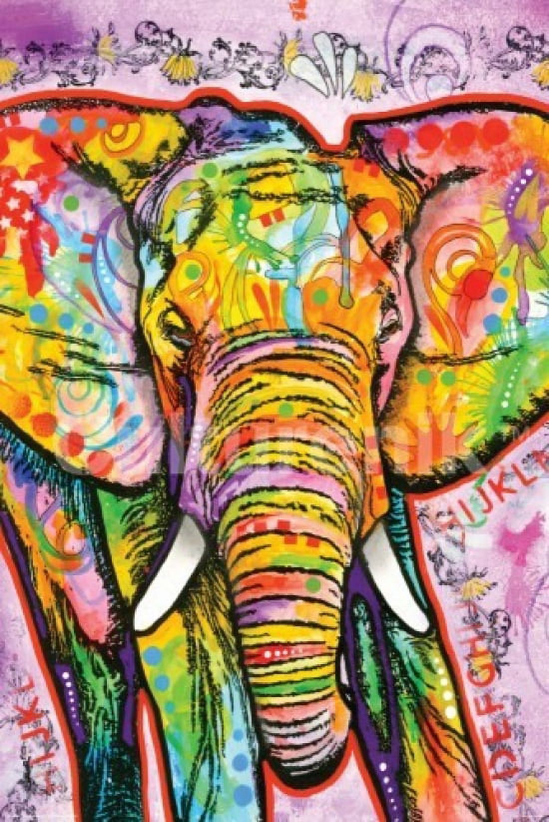 DEAN RUSSO ELEPHANT Poster (36 x 24) - Walmart.com