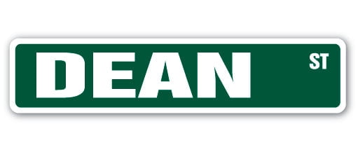 DEAN Street Sign Childrens Name Room Sign | Indoor/Outdoor | 36" Wide ...