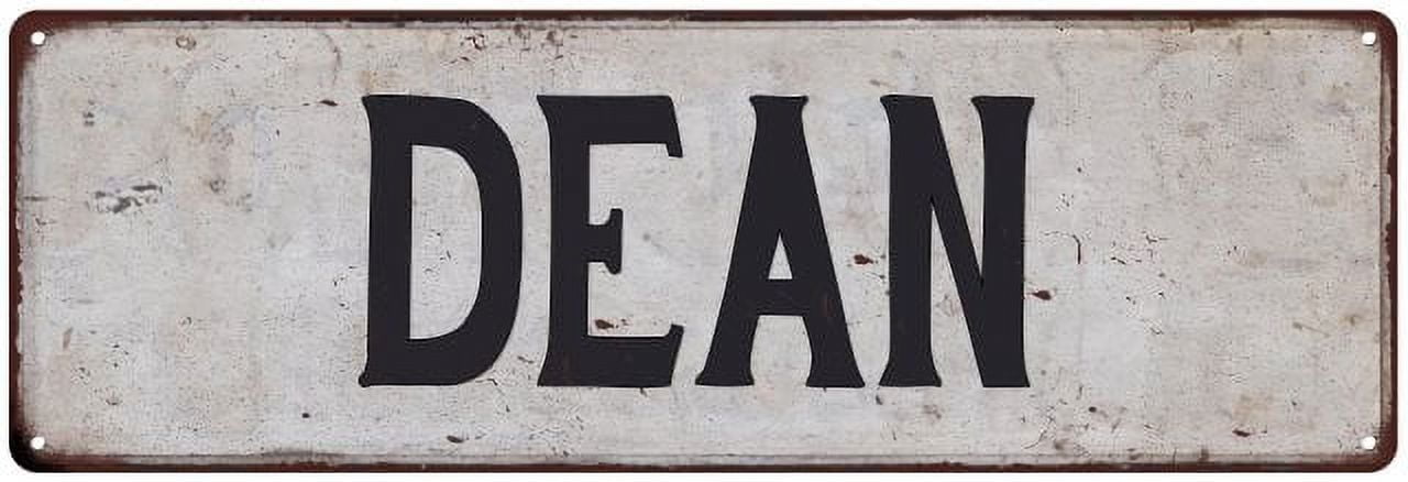 DEAN Vintage Look Rustic Chic Metal Sign 6x18 106180036047 - Walmart.com