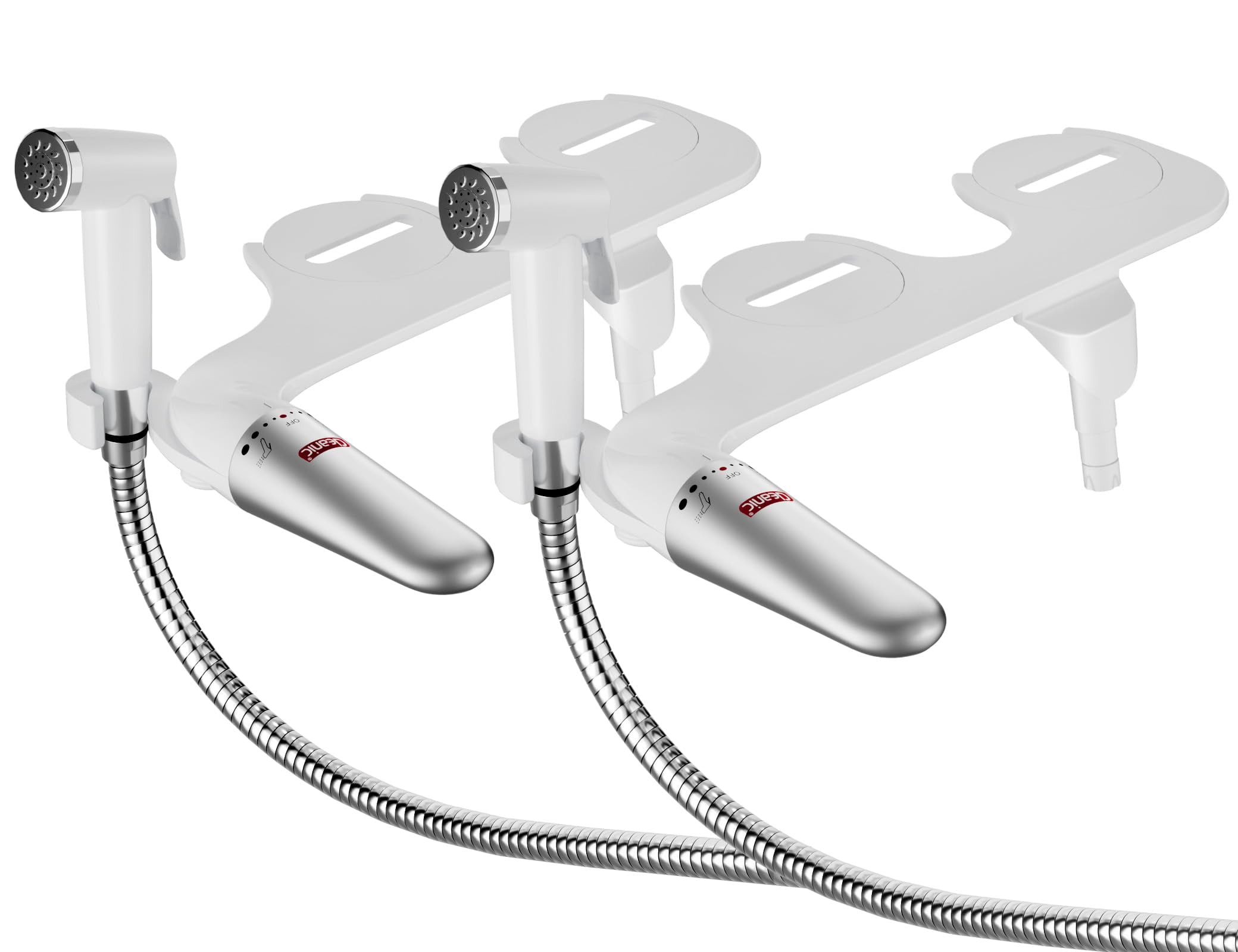 DEANIC 2-in-1 Bidet Attachment with Handheld Bath Bidet Sprayer, Ultra ...