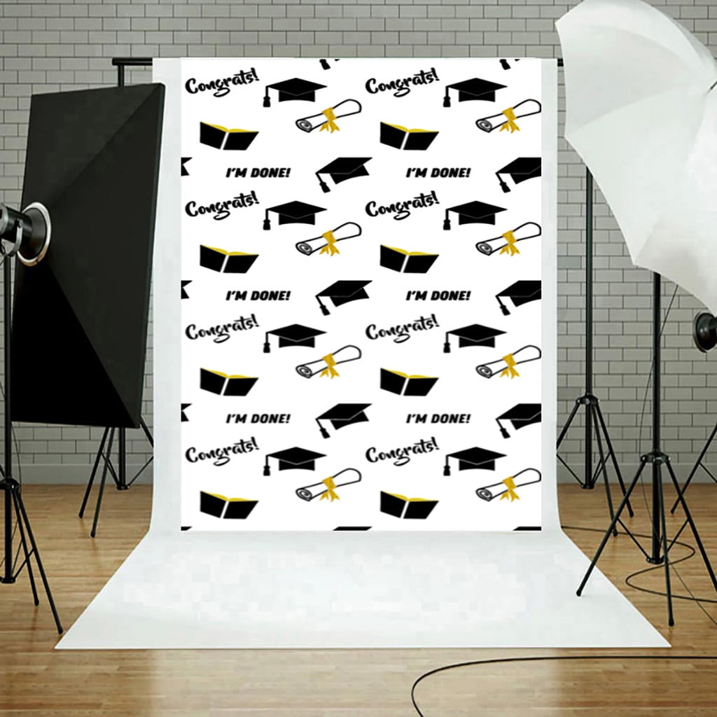 DEAPEX Graduation Backdrops Vinyl Wall 3x5FT Digital Background ...