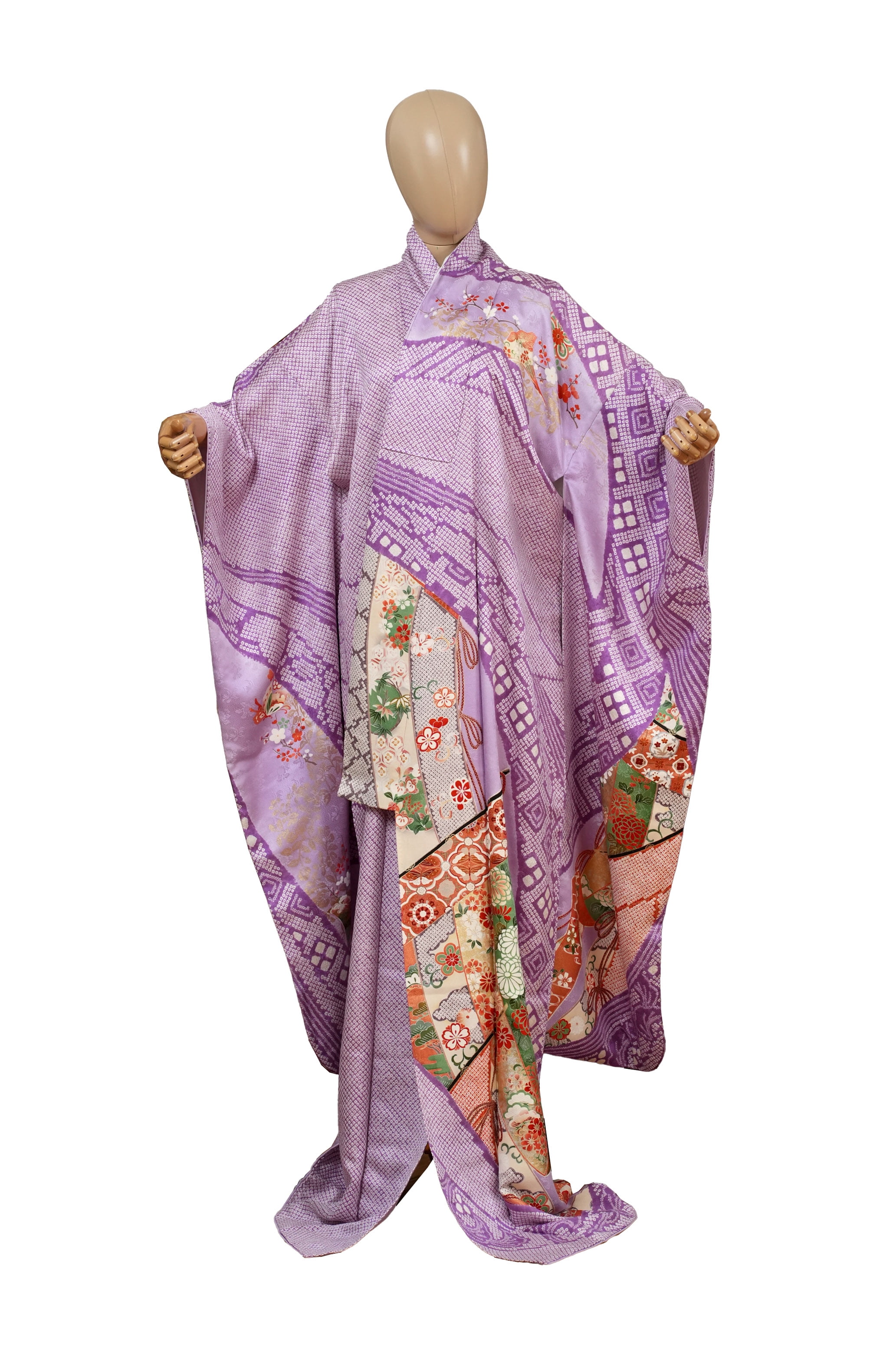 DEAR VANILLA Authentic Traditional Japanese Furisode Kimono for Women ...