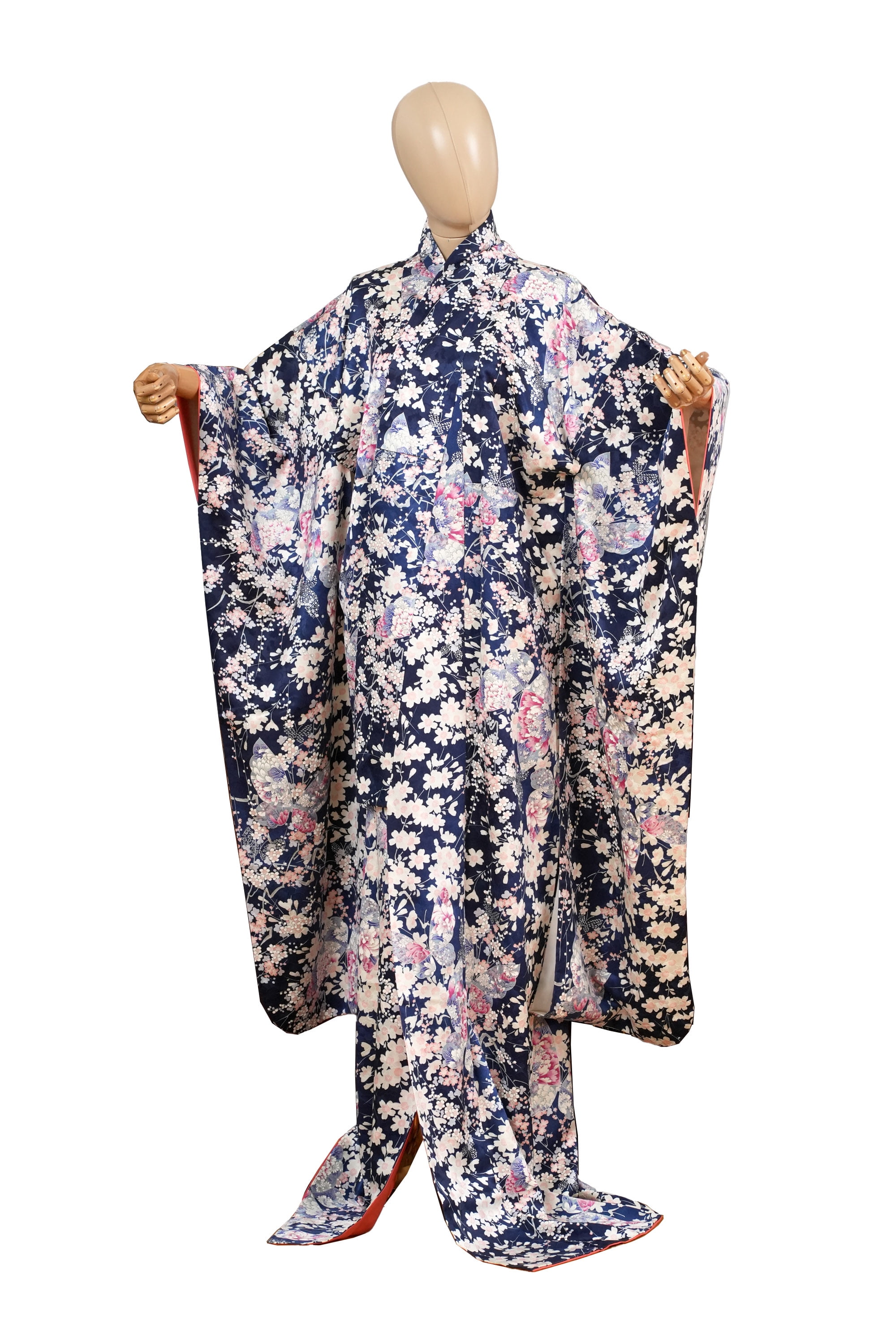 DEAR VANILLA Authentic Traditional Japanese Furisode Kimono for Women ...