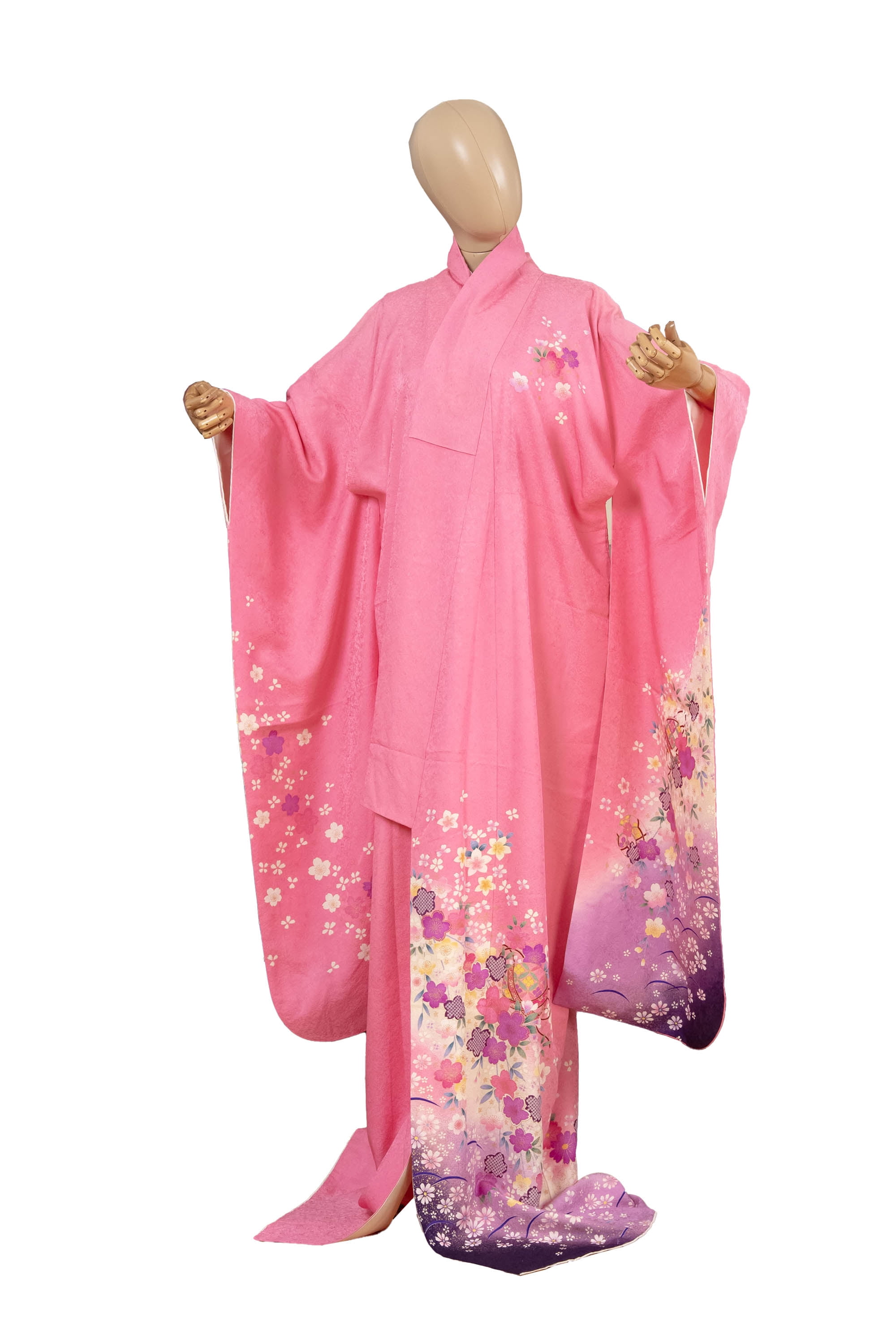 DEAR VANILLA Authentic Traditional Japanese Furisode Kimono for Women ...
