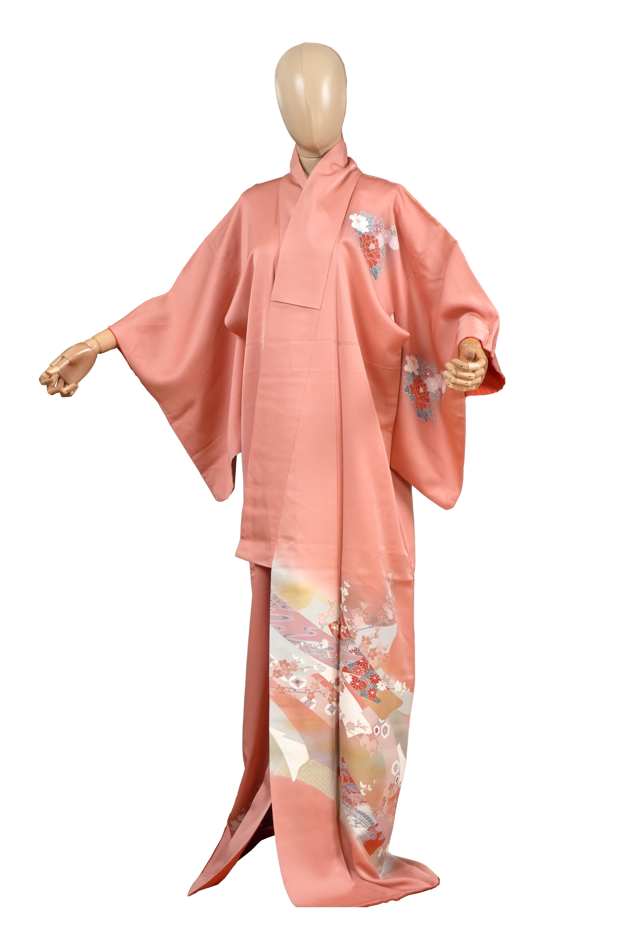 DEAR VANILLA Authentic Traditional Japanese Homongi Kimono for Women ...