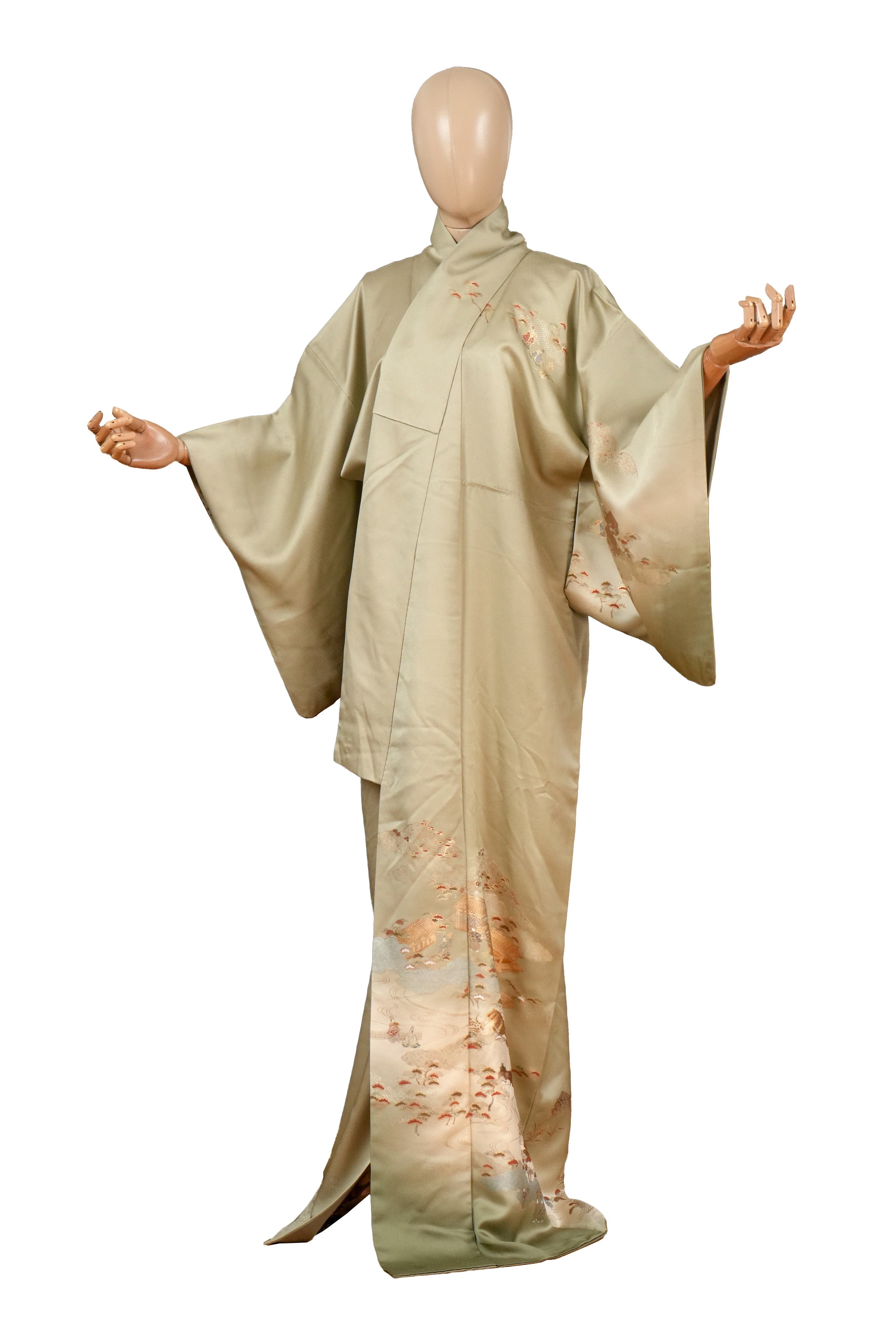 DEAR VANILLA Authentic Traditional Japanese Homongi Kimono for Women ...