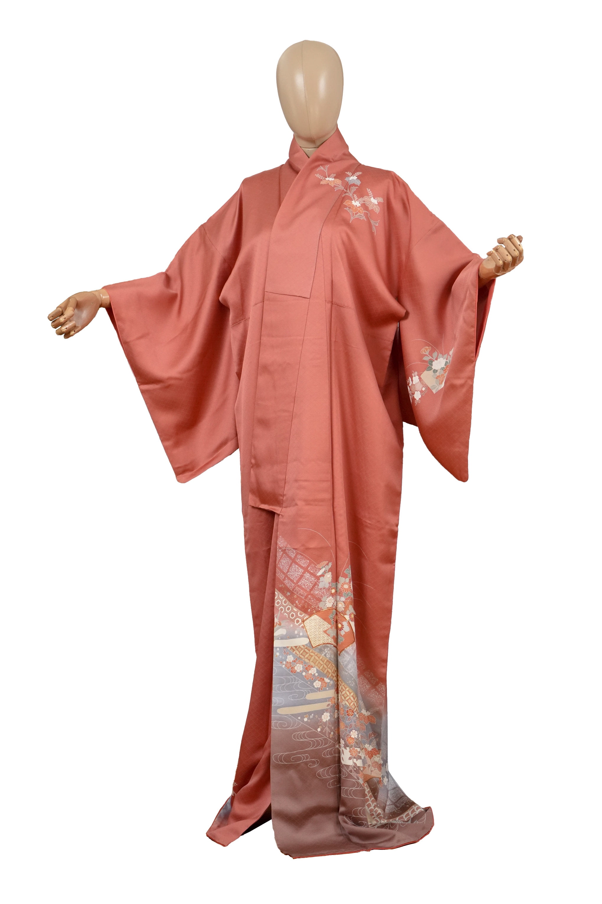 DEAR VANILLA Authentic Traditional Japanese Homongi Kimono for Women ...