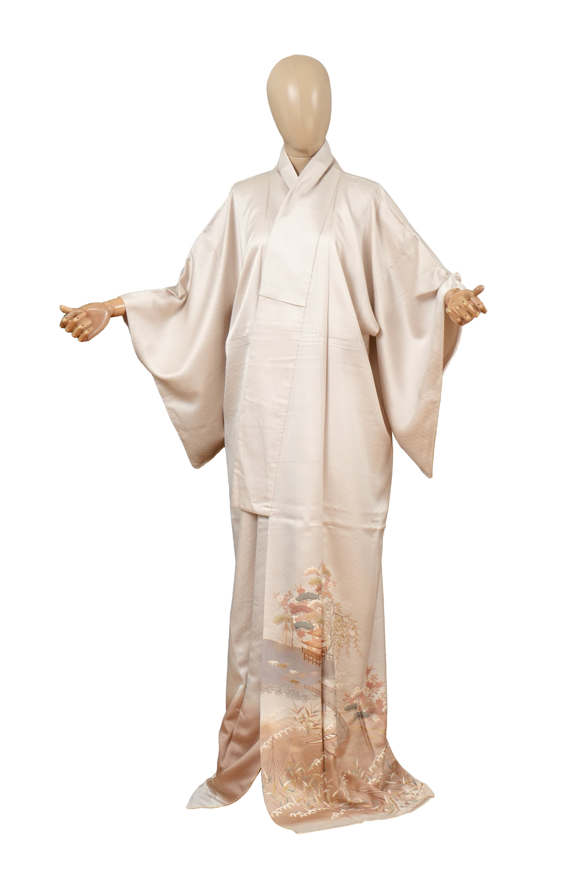 DEAR VANILLA Authentic Traditional Japanese Tomesode Kimono for Women Silk Robe Made in Japan ...