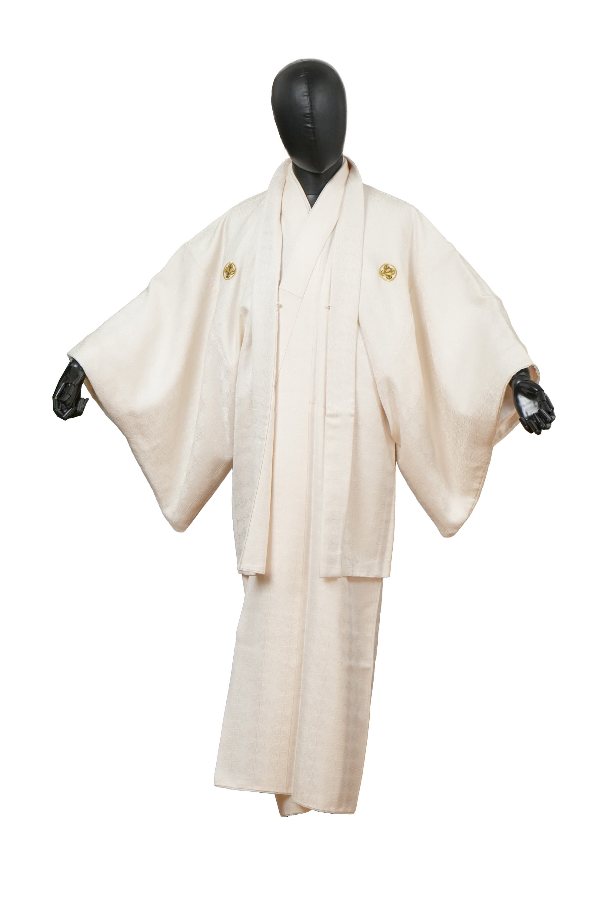 DEAR VANILLA Traditional Authentic Men's Kimono & Haori Set Japanese ...