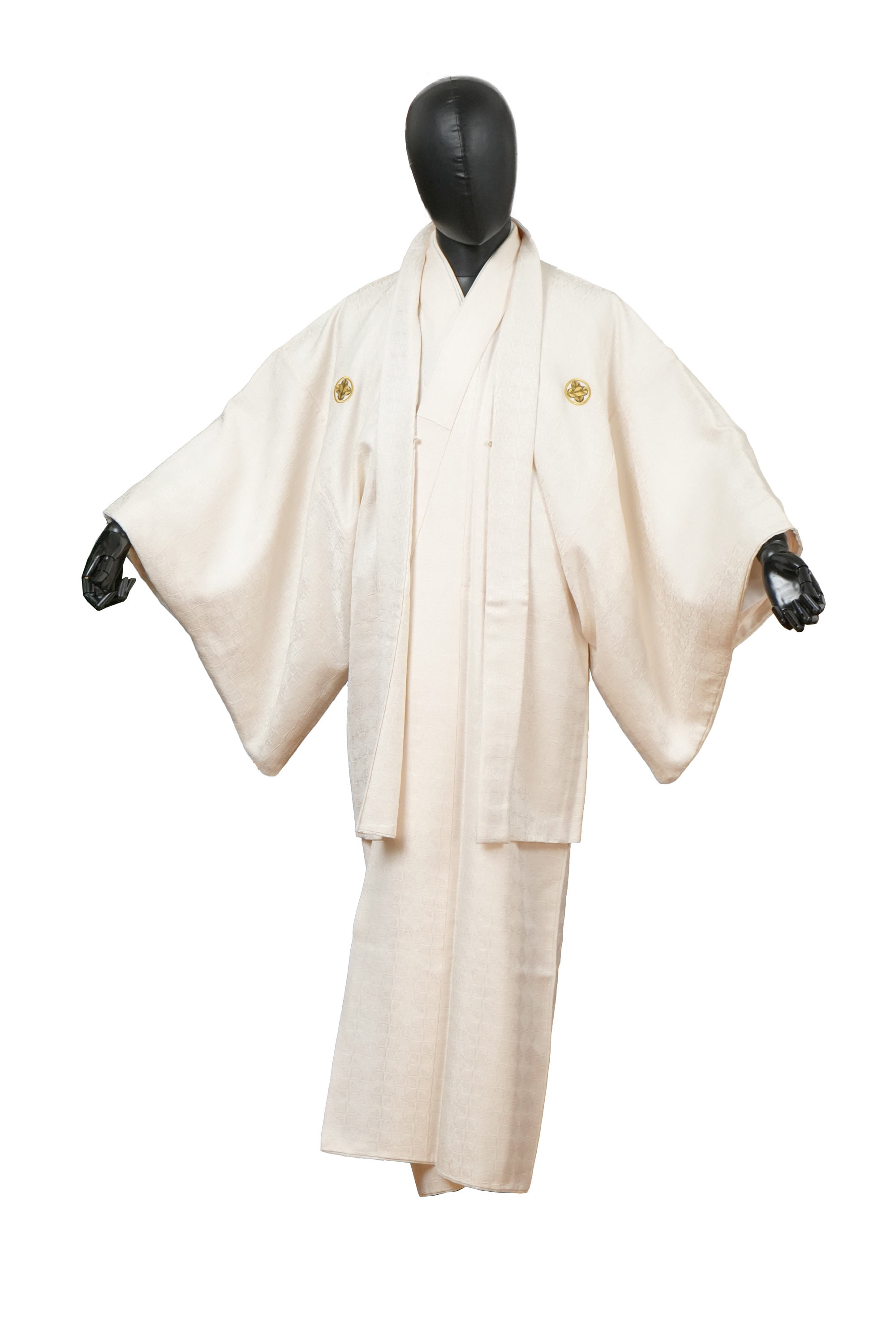 DEAR VANILLA Traditional Authentic Men's Kimono & Haori Set Japanese ...