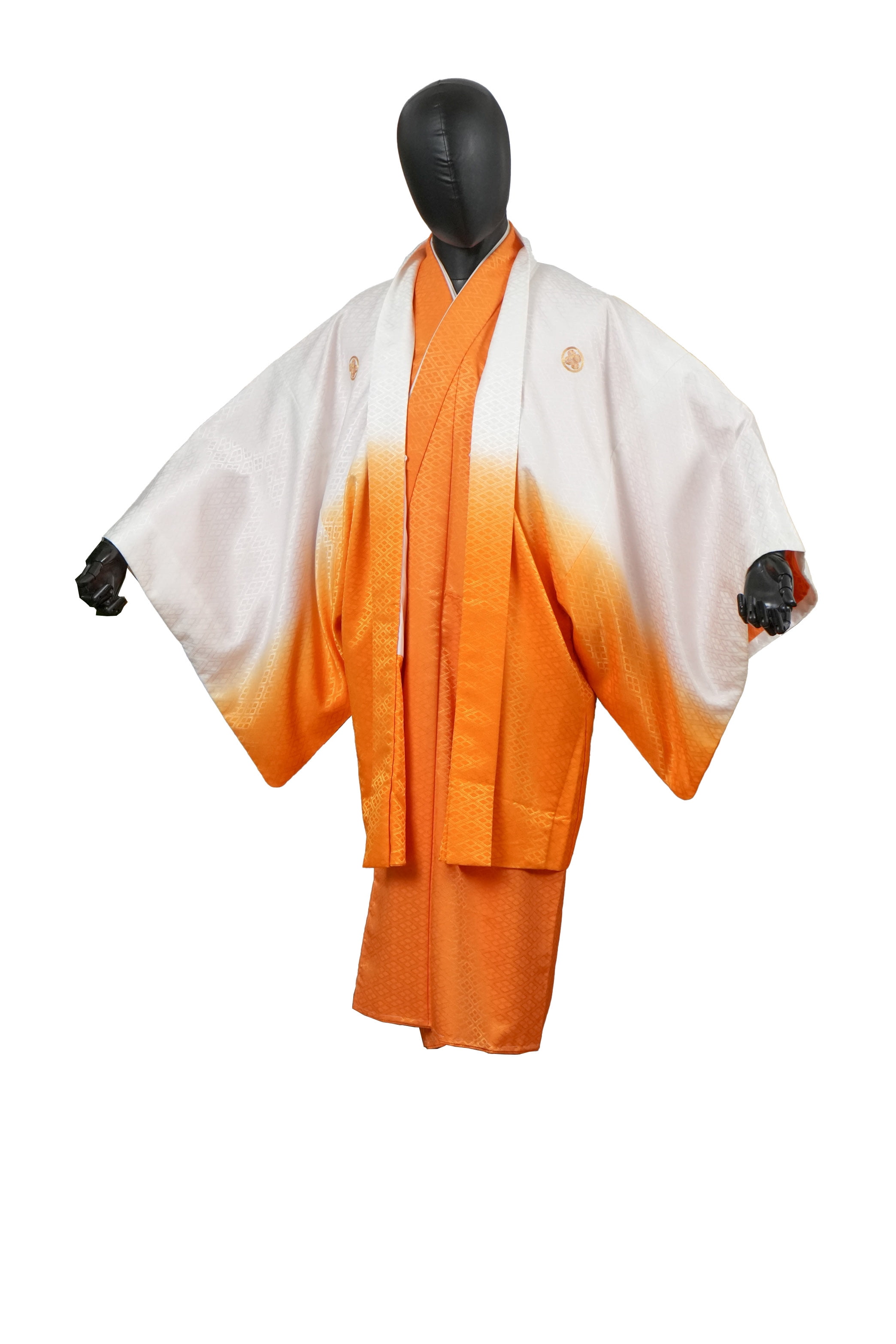 DEAR VANILLA Traditional Authentic Men's Kimono & Haori Set Japanese ...