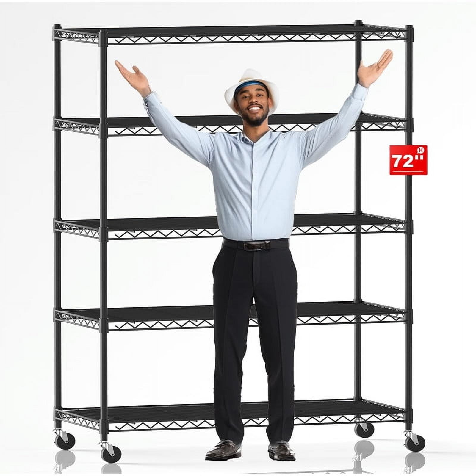 DEASON Storage Shelves - Garage Metal Heavy Closet Kitchen Organizers ...