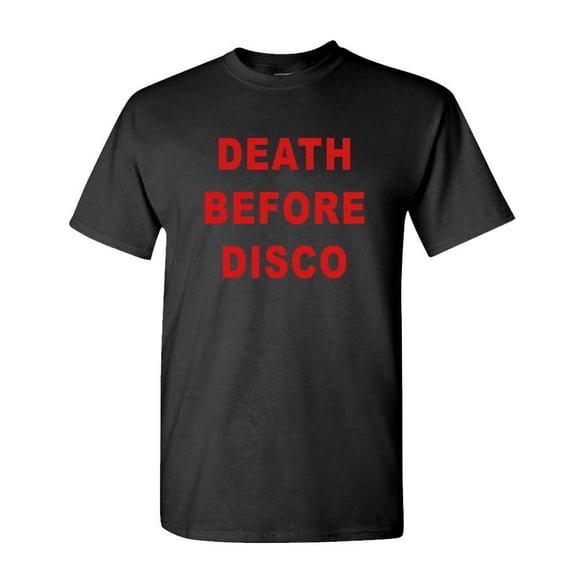 DEATH BEFORE DISCO - Unisex Cotton T-Shirt Tee Shirt - Walmart.com