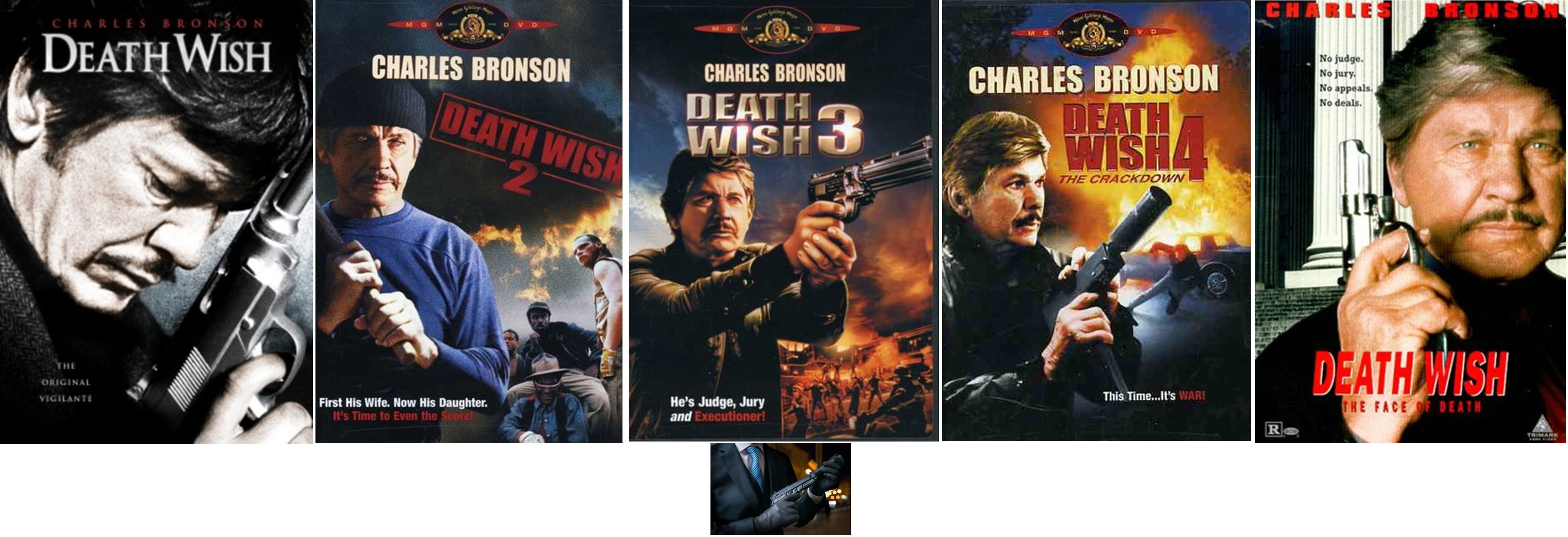 DEATH WISH 5 DVD Collection One 1 Two 2 Three 3 Four 4 Five 5 Charles ...