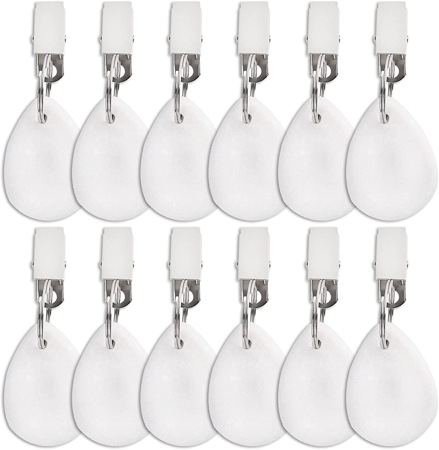 DEAYOU 12 PCS Marble Table Weights, Teardrop Table Cover Hanger with ...