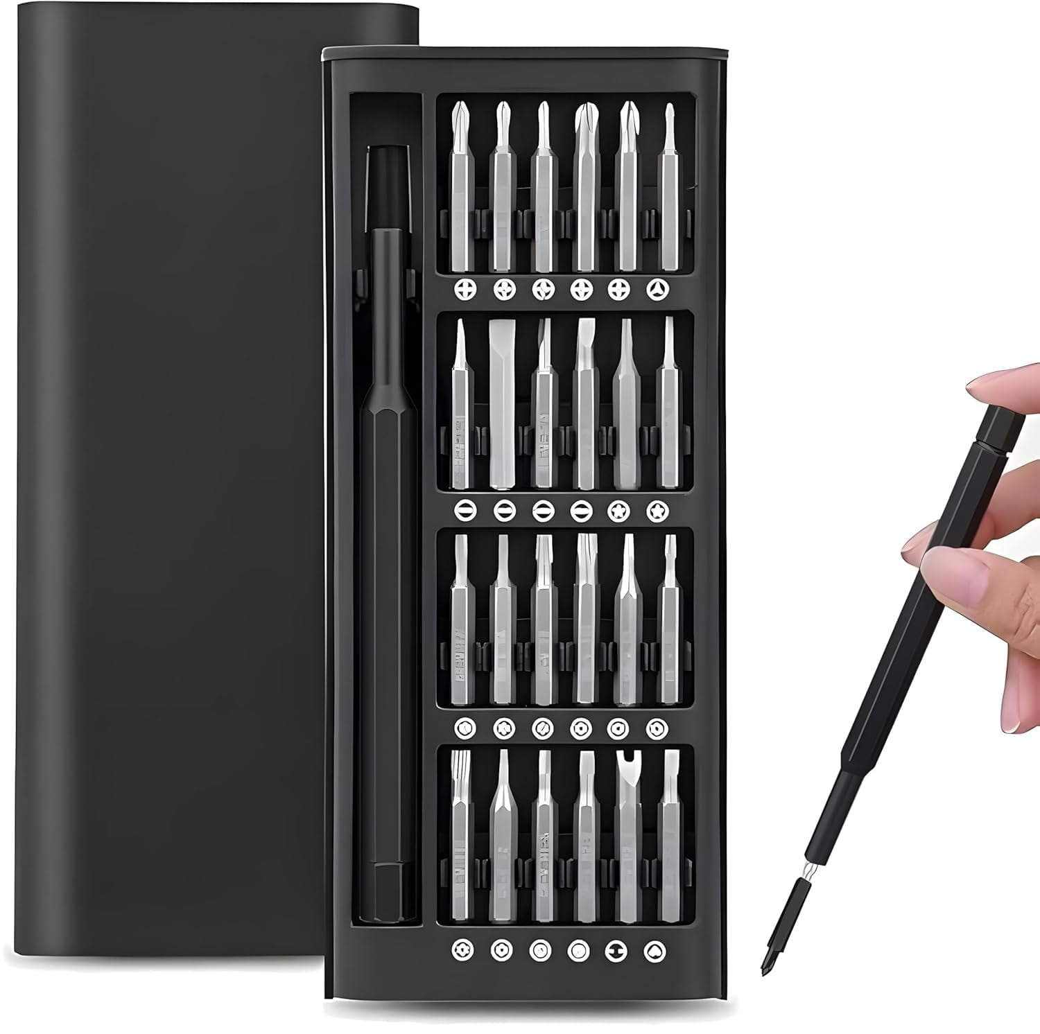 DEBIRE 24in1 Screwdriver Set with Case Magnetic Micro Driver Tool Kit ...